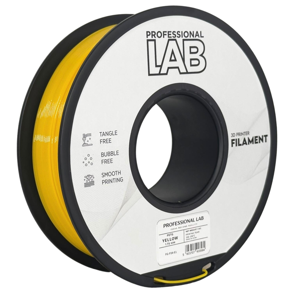 Arco Metal OÜ - PETG kollane filament 1kg | Prof. Lab 1,75mm
